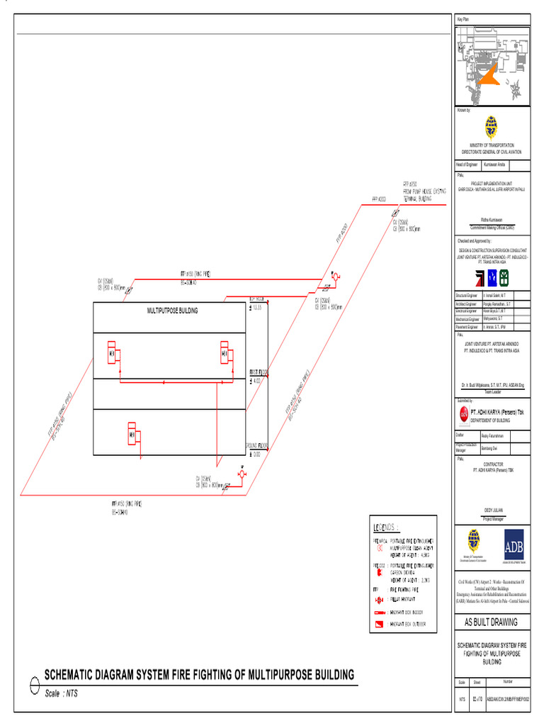 - As Built Drawing Installation of Fire Fighting Pipe Ground Floor of ...