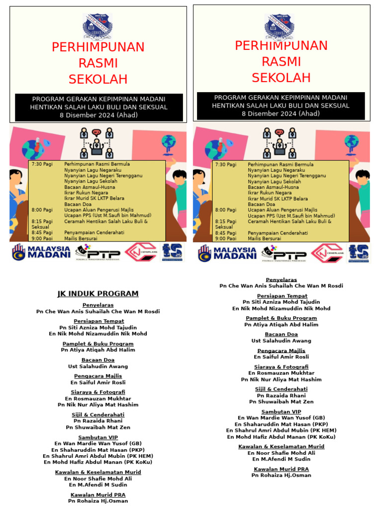 Tentatif Program Buli 2 | PDF