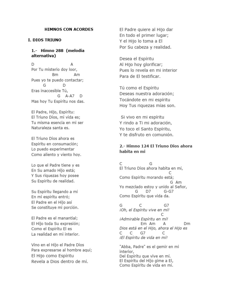 Himnos Con Acordes 1pdf Pdf Cristo Título Dios El Padre