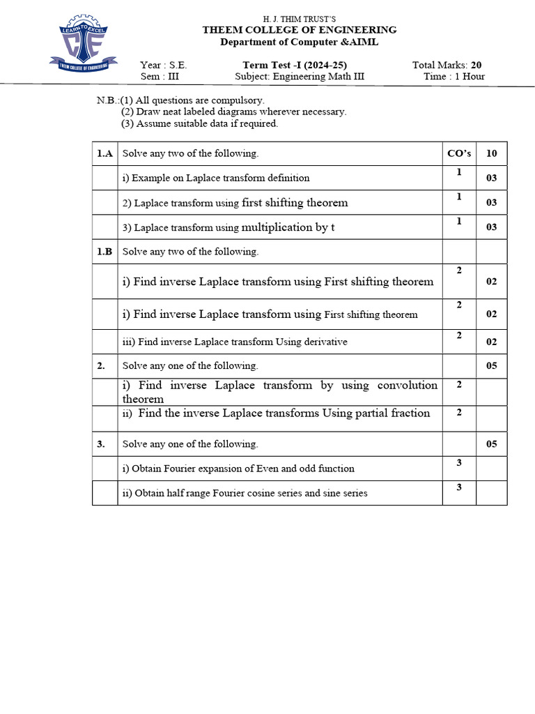 EMIII UT I AIML & Computer Q. Bank Aug 24 | PDF