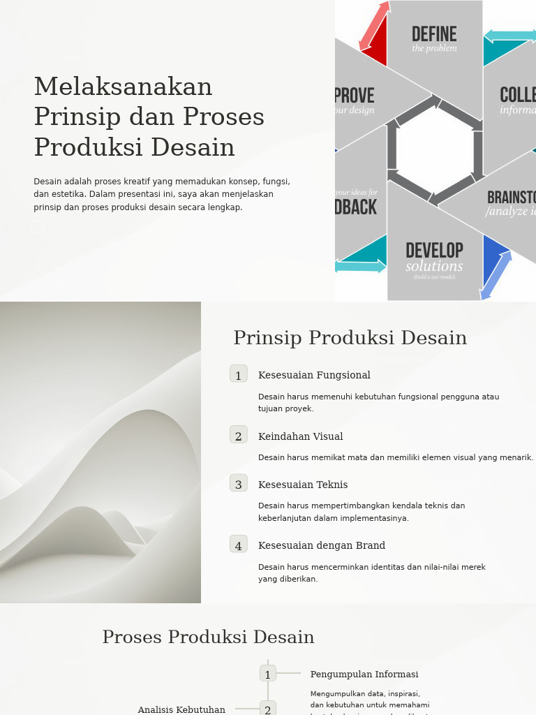 3.melaksanakan Prinsip Dan Proses Produksi Desain | PDF