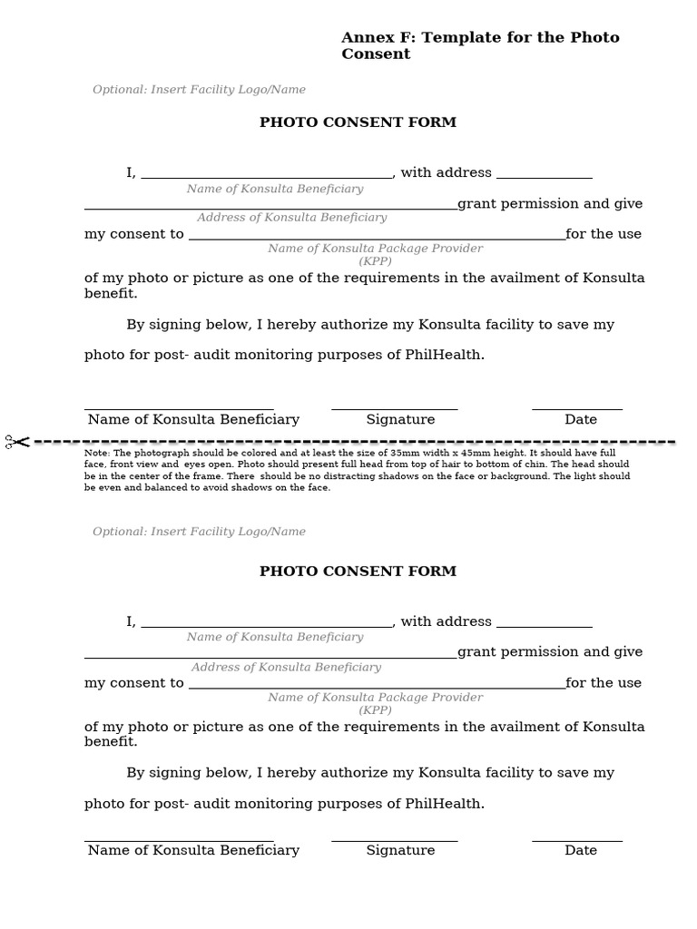 Annex_F_Photo_Consent | PDF | Imaging | Vision