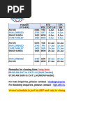 Oocl Sailing Schedule | PDF | Shipping | Freight Transport