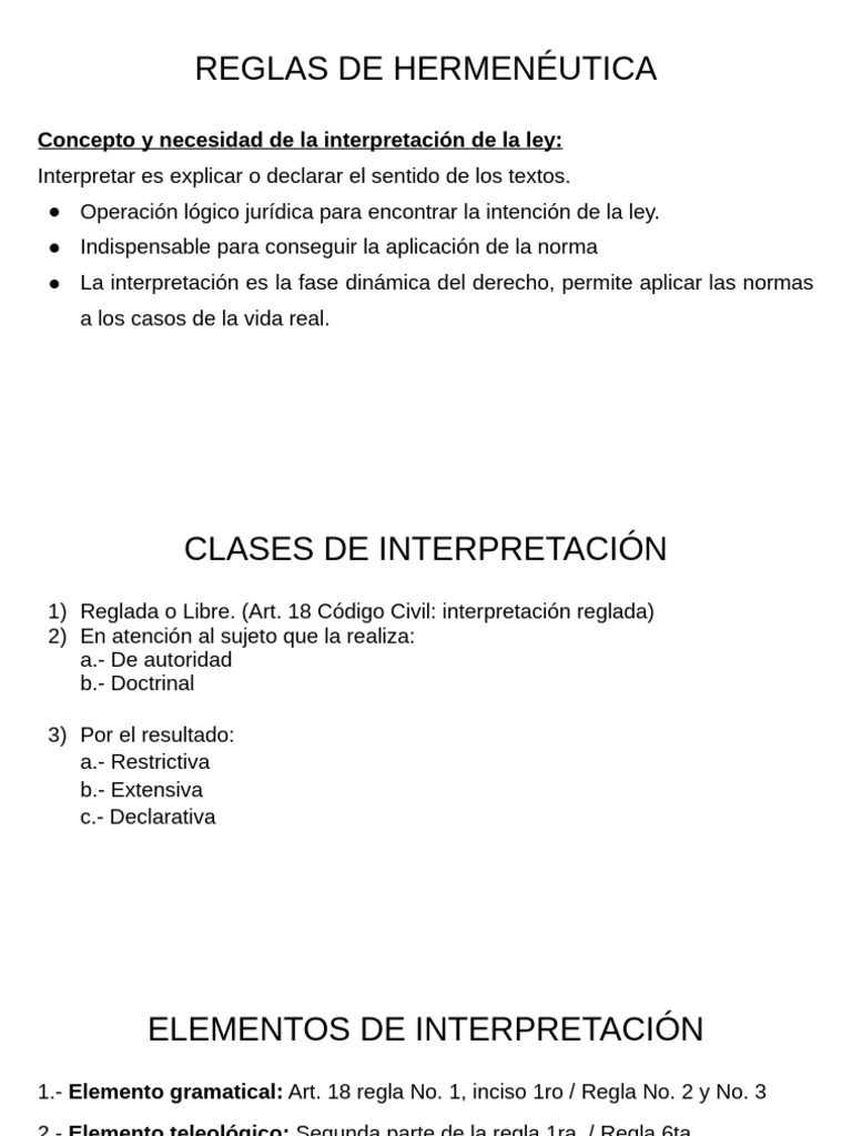 Reglas de Hermenéutica (1) | PDF | Justicia | Crimen y violencia