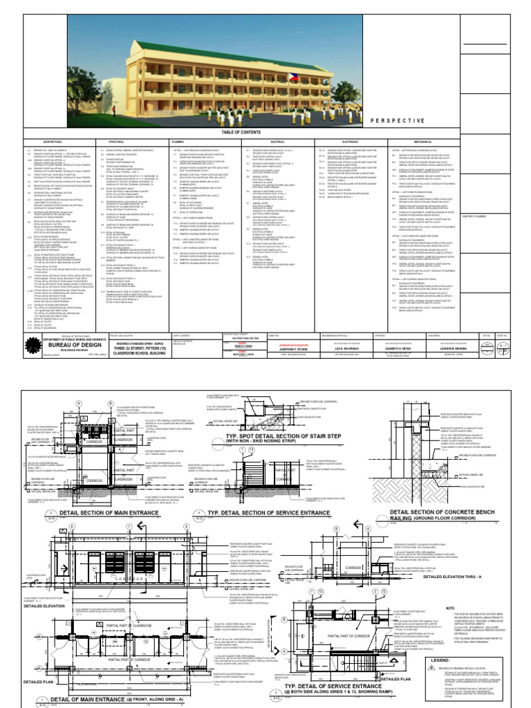 School Building Design Plans | PDF | Wall | Stairs