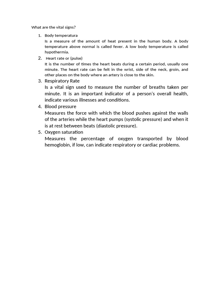 Understanding Vital Signs | PDF