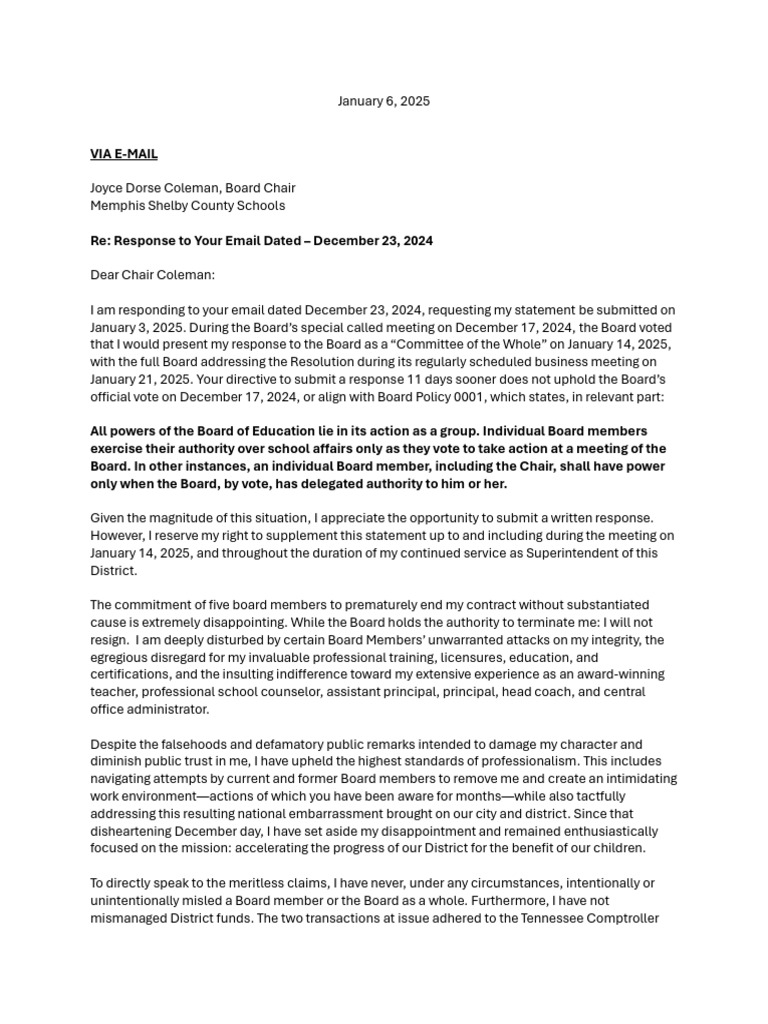 Feagins Defends Against Board Allegations | PDF | Justice | Crime ...