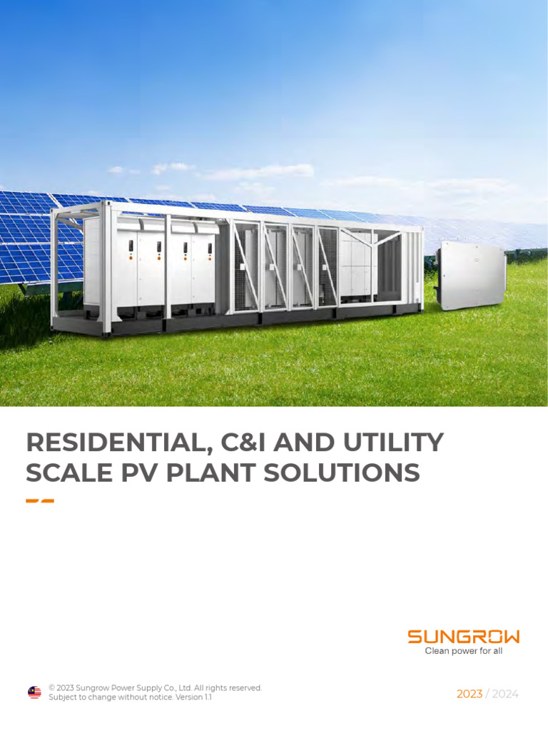 Sungrow PV Solutions Overview 2023/2024 | PDF | Alternating Current ...