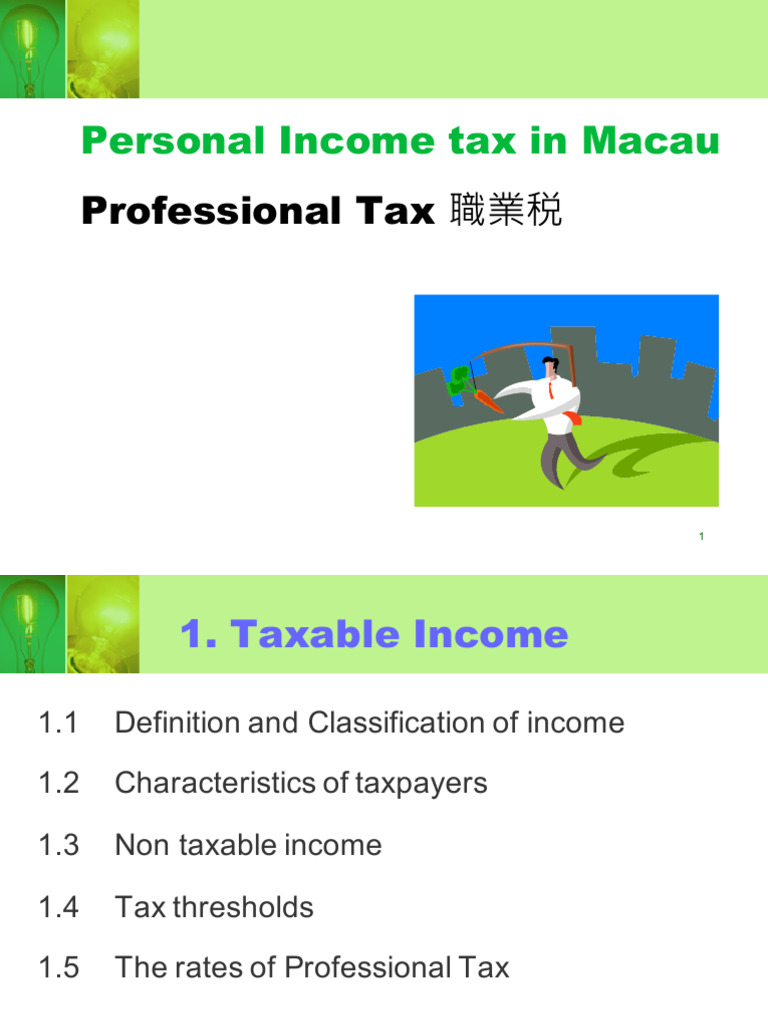 Macau Professional Income Tax Guide | PDF | Tax Deduction | Taxes