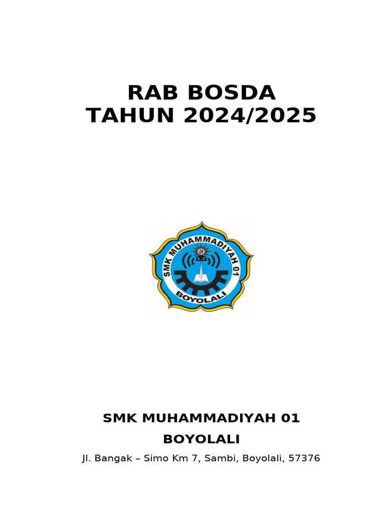 Cover RAPBS Bosda | PDF