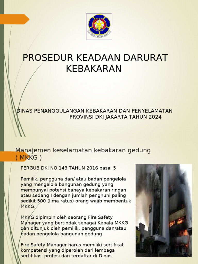Prosedeur Darurat Kebakaran MKKG | PDF