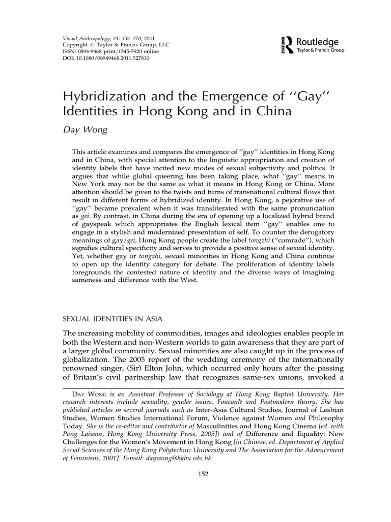 hybridization_and_emergence_of_gay_ident (4) | PDF | Sodomy Law | Homosexuality
