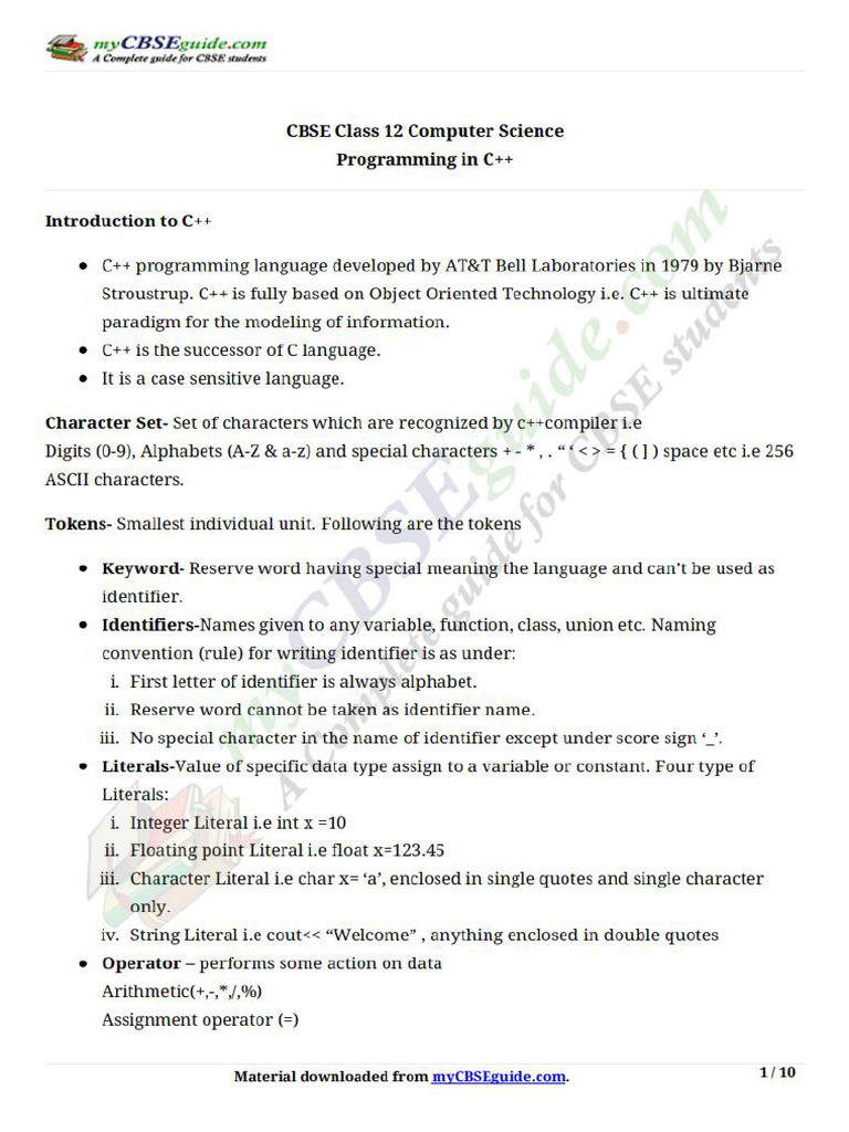 12 Cs Revision 1 | PDF