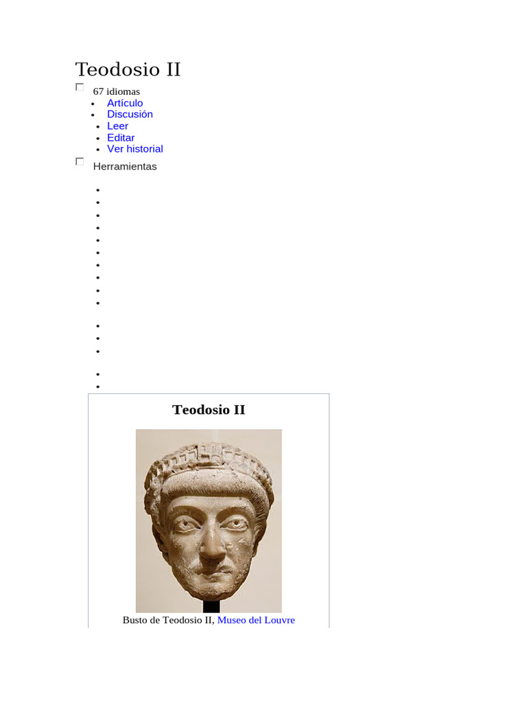 Teodosio II: Emperador Bizantino (408-450) | PDF | Emperadores romanos ...