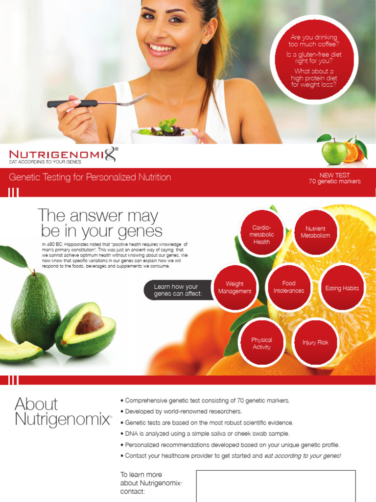 Brochure-Health-en | PDF | Genetic Testing | Genetics