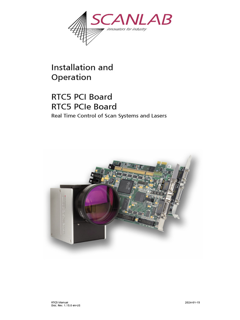 RTC5 Manual - en | PDF | Electrical Connector | Computer Science