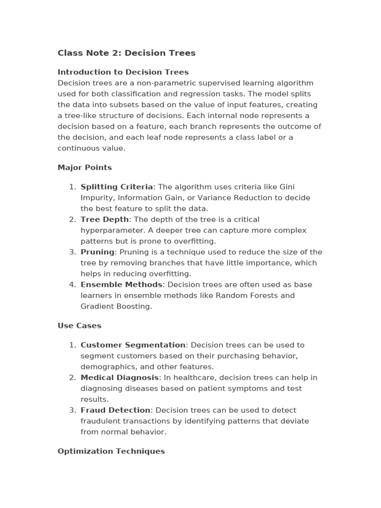 Machine Learning Note 2 Pdf
