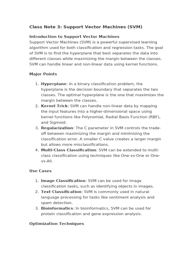 machine learning note 3 | PDF