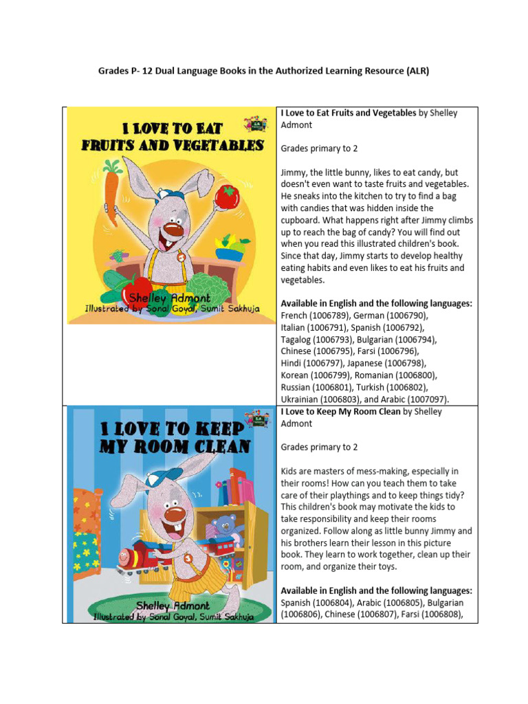 Dual Language Children's Books P-12 | PDF | Persian Language ...