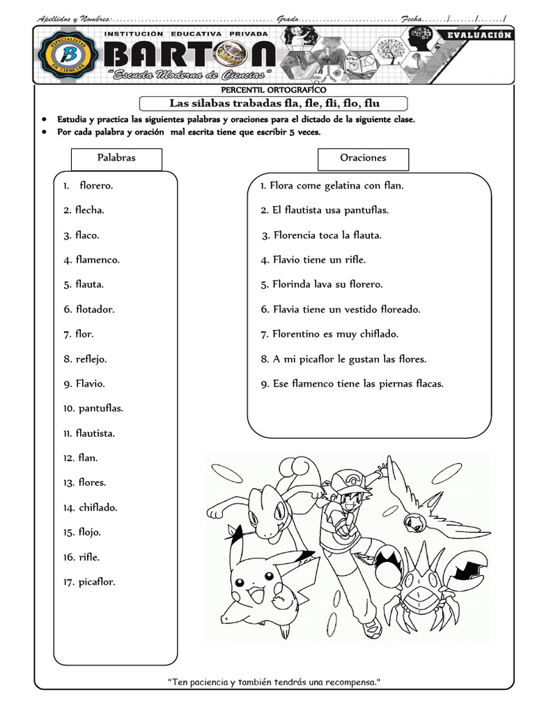 Dictado con la fl | PDF