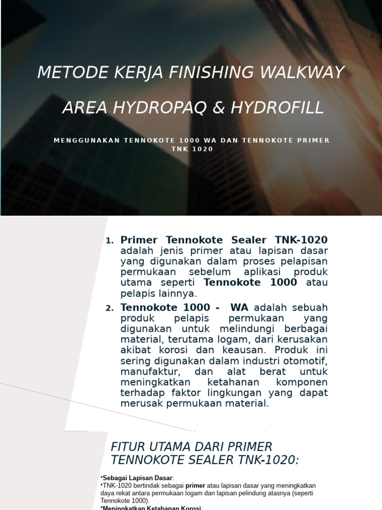 Metode Kerja Finishing Walkway | PDF