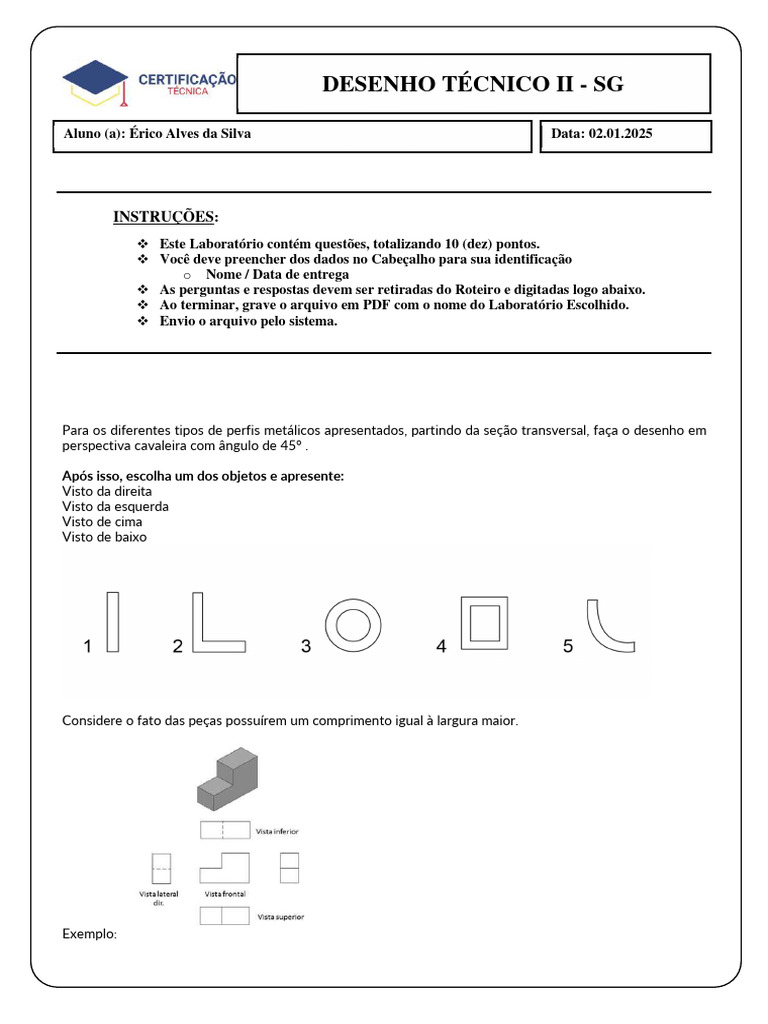 Desenho Técnico II - Érico | PDF
