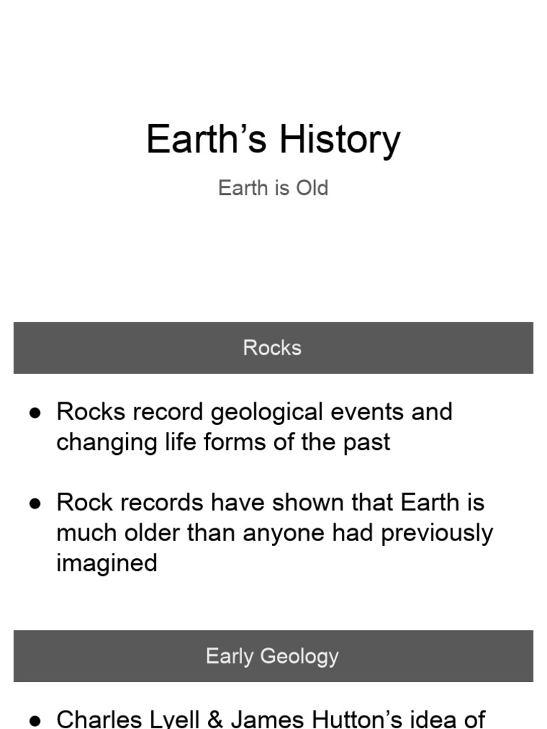 01 Earth’s History | PDF