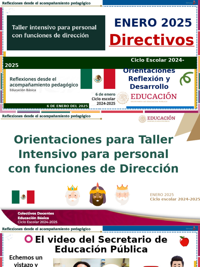 Presentacion Taller Directivos Enero 2025 | PDF | Maestros | Enseñando