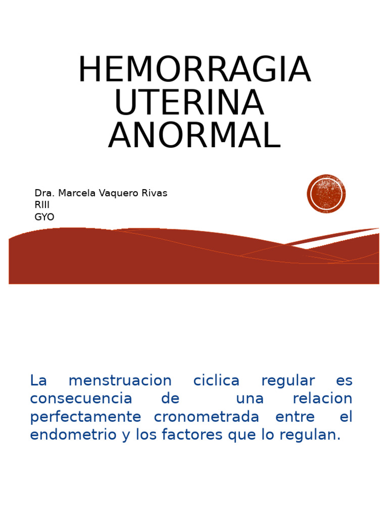 Método de Higham en Hemorragia Uterina | PDF | Ciclo menstrual ...