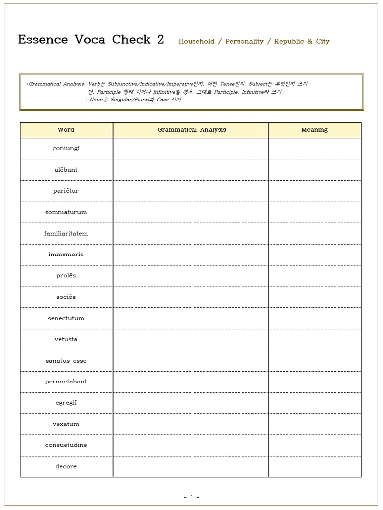Essence Voca Advanced Level - 2 | PDF