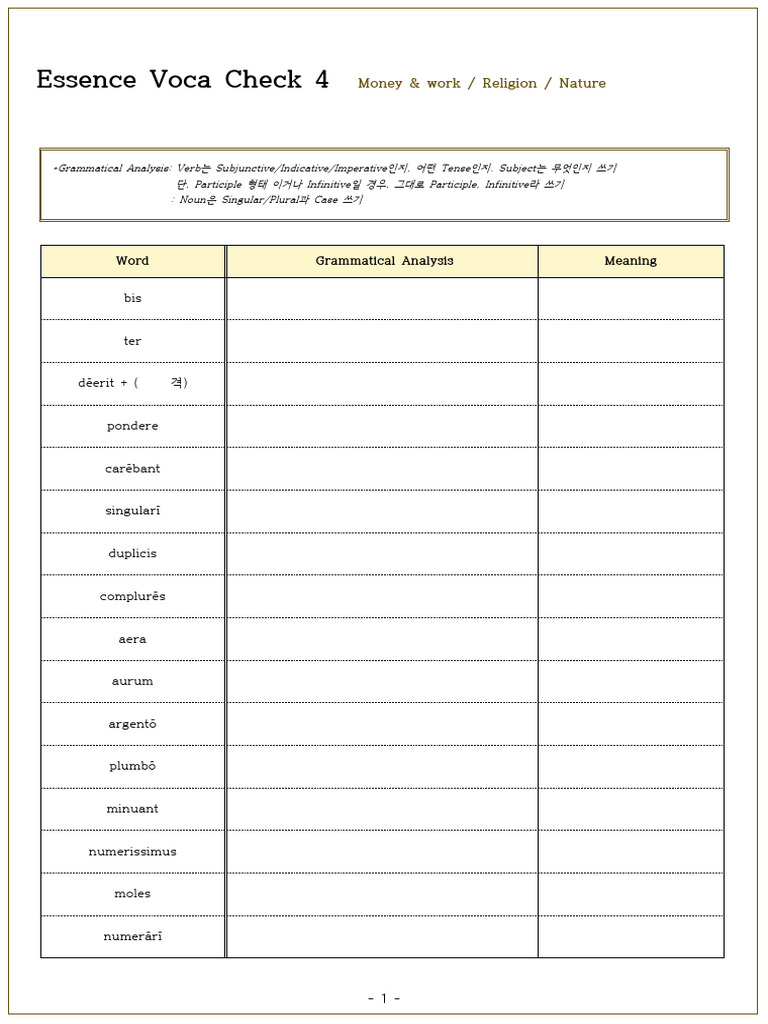 Essence Voca Advanced Level_4 | PDF