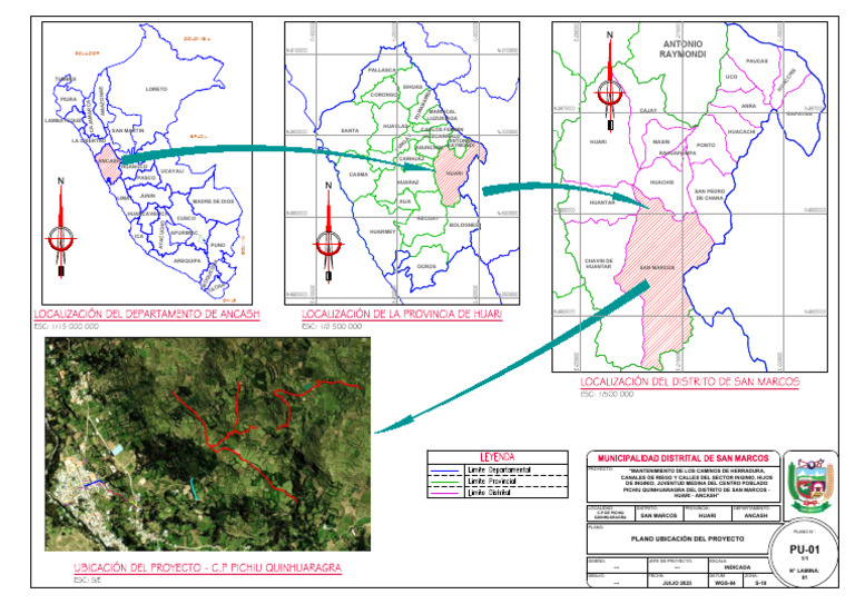 Plano de Ubicacion-S Inginio (1) - Pu-01 (A3) | PDF | Perú