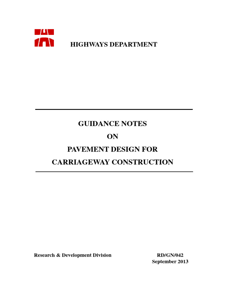 Pavement Design Guidance for Carriageways | PDF | Road Surface | Road