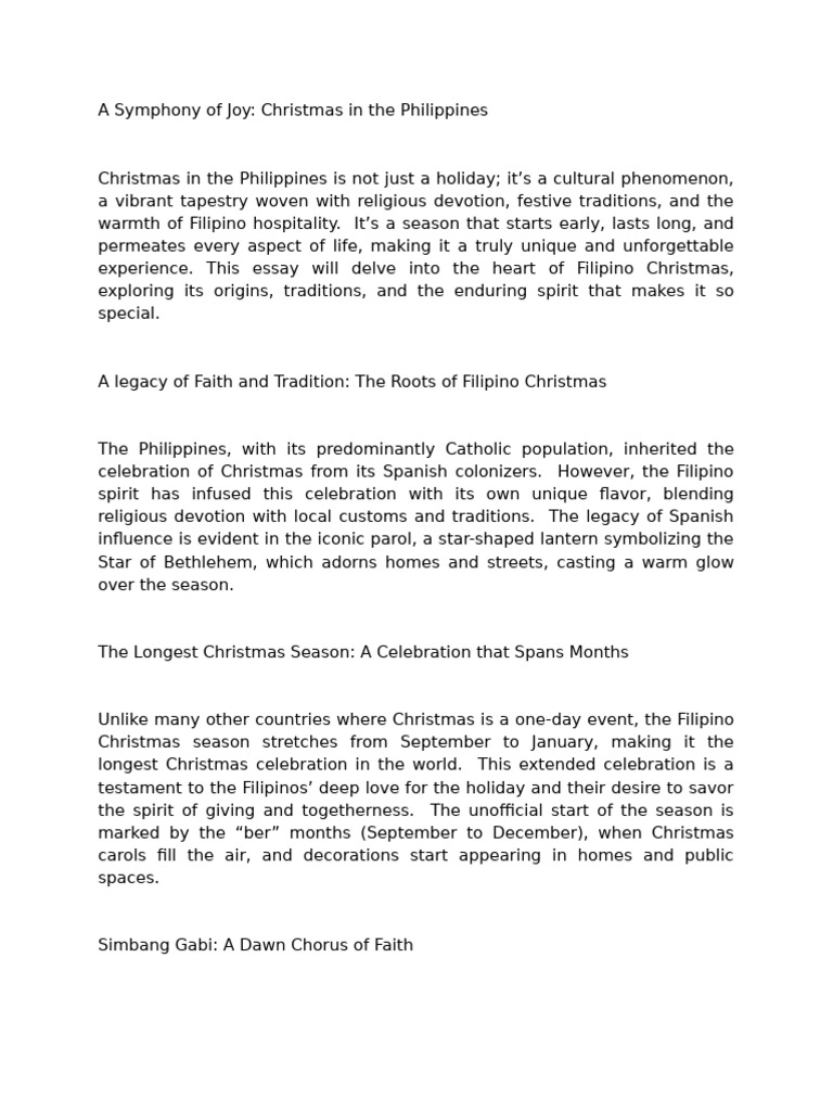 Christmas in The Philippines | PDF | Christmas Eve | Christmas