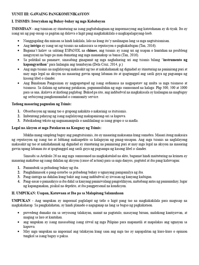 Yunit-Iii - PPT Based Reviewer | PDF