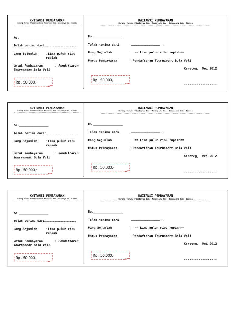 Kwitansi | PDF