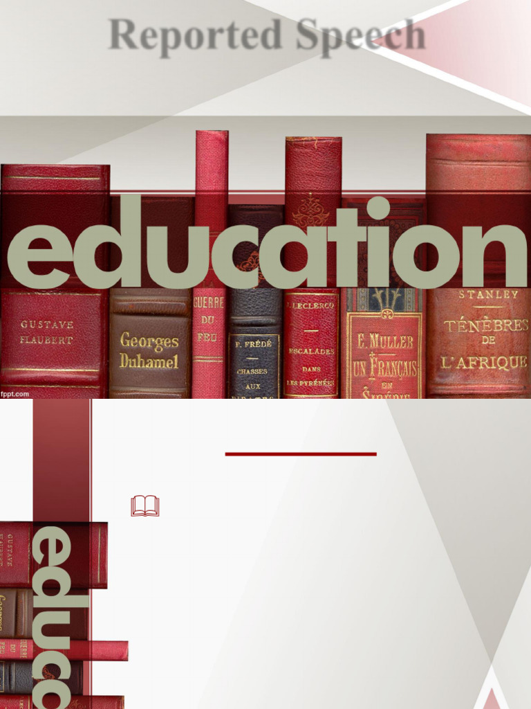 Reported Speech Ppt | PDF | Question | Verb