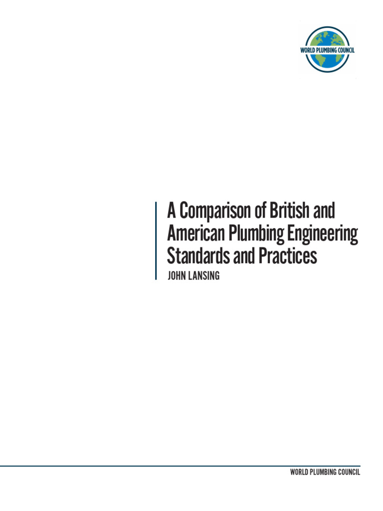 UK vs US Plumbing Standards Comparison | PDF | Tap (Valve) | Hydraulic ...