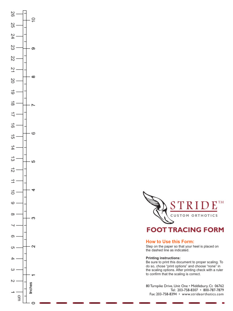 2015 Foot Tracing Form | PDF