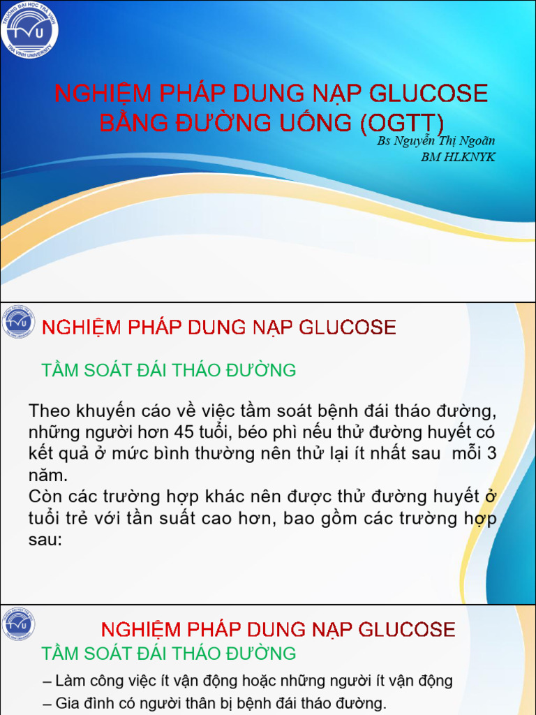 Dung Nạp Gluco | PDF