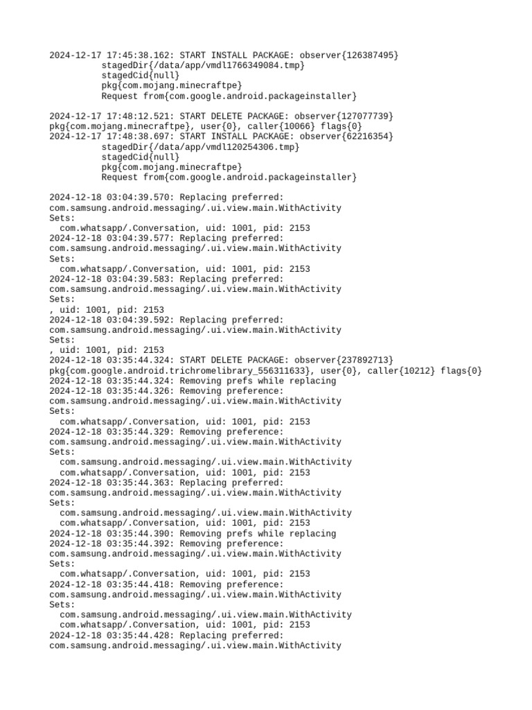 Pm Debug Info | PDF | Android (Operating System) | Software