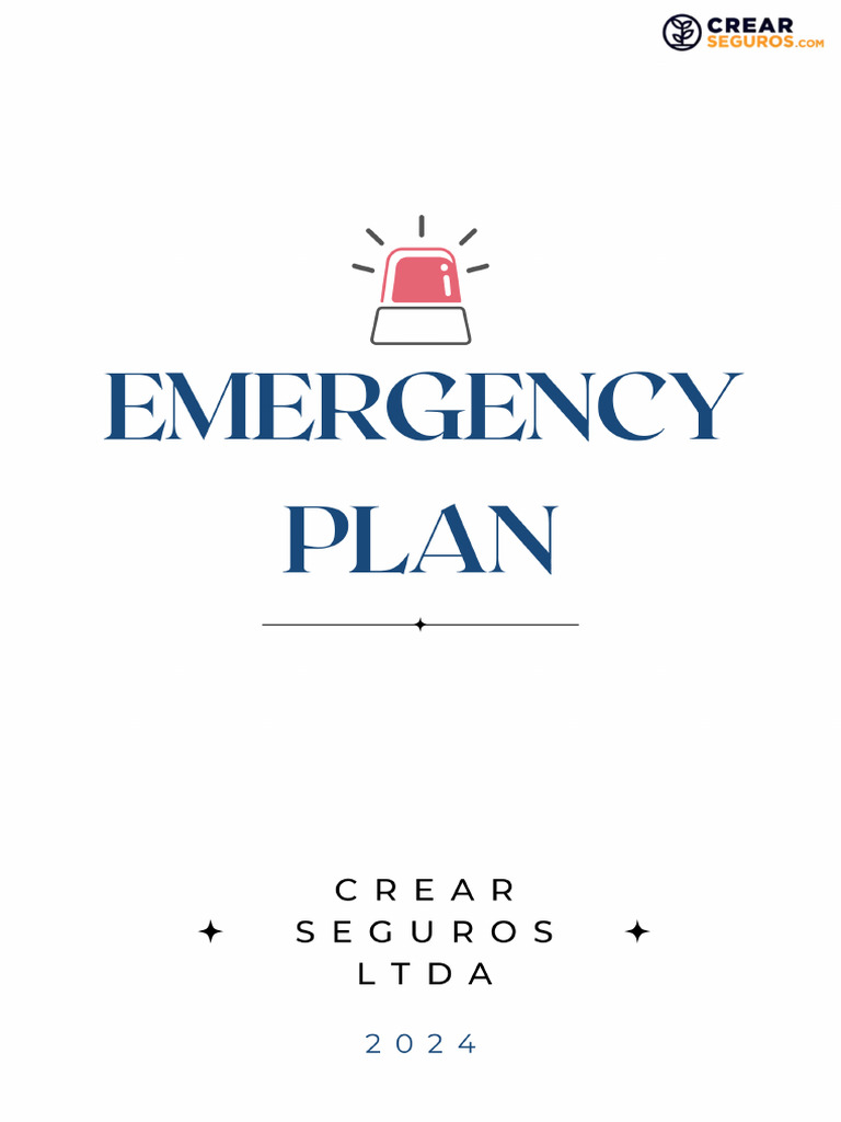 Entregable Ingles Plan de Emergencia | PDF | Emergency Management | Emergency