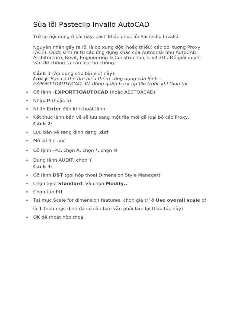 S A L I Pasteclip Invalid AutoCAD | PDF