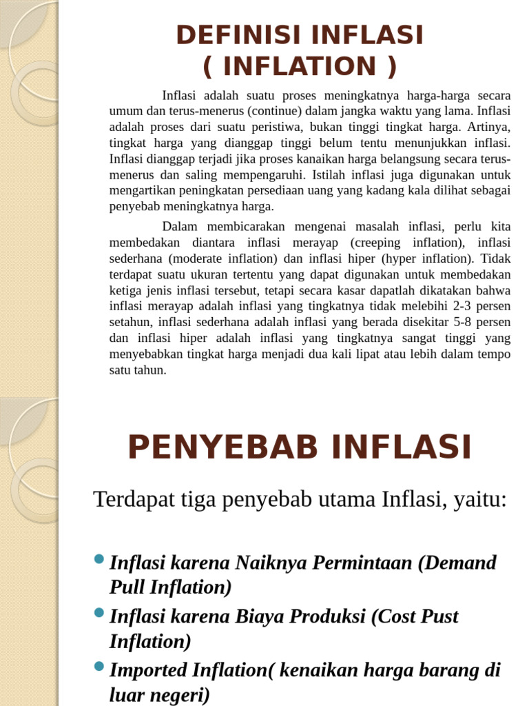 Inflasi PPT | PDF