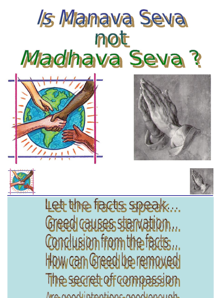 Is Manava Seva Not Madhava Seva | PDF | Greed