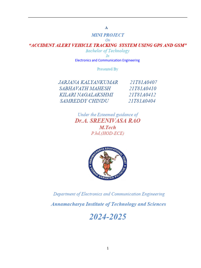 PROJECT DOCUMENT 29-12-2024 | PDF | Arduino | Embedded System