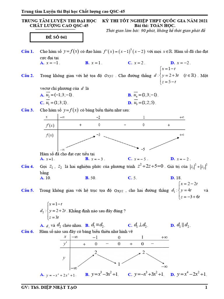 De So 41 - HS1 | PDF
