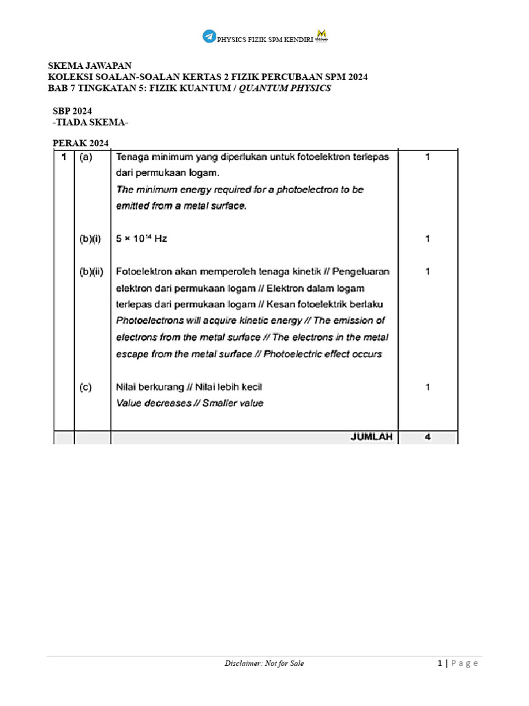 Fizik 2024 T5 Bab 7 - Skema 2000 | PDF