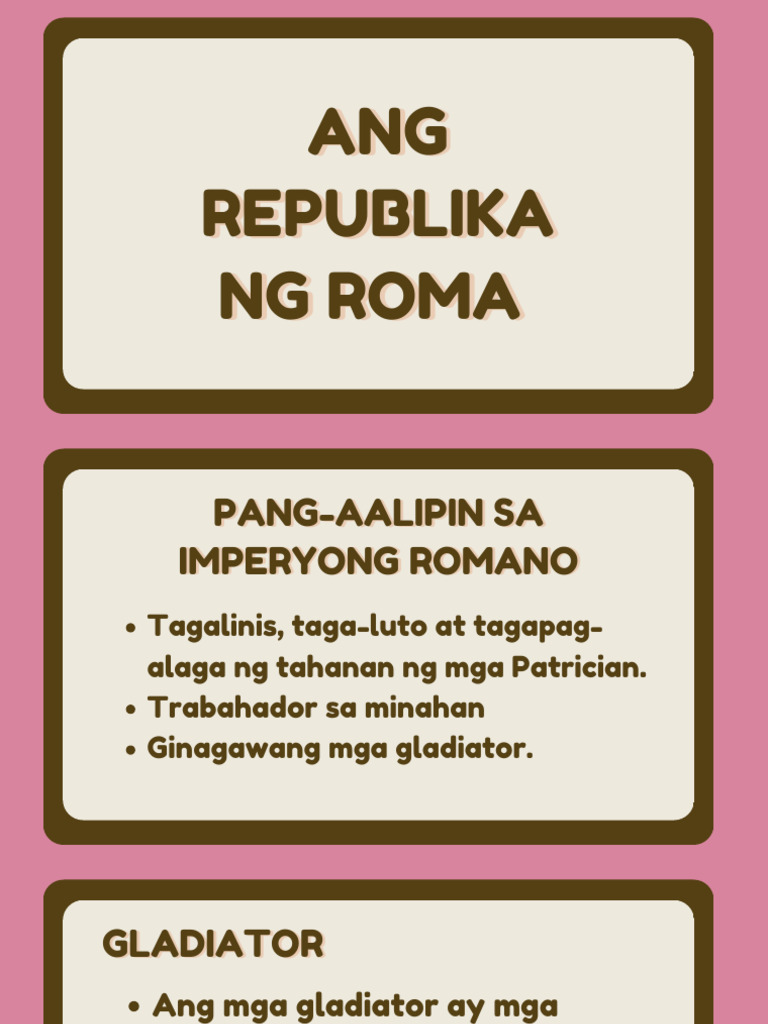 6.3 - Ang Republika ng Roma | PDF