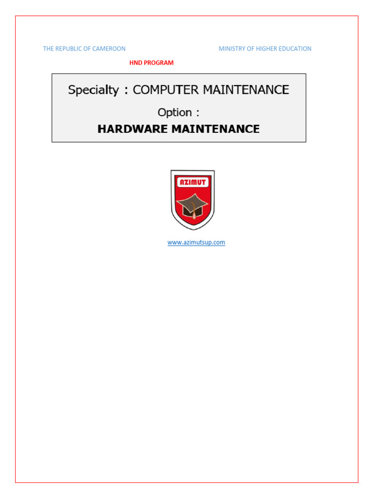 HND in Computer Maintenance 2022 | PDF | Power Inverter | Rectifier